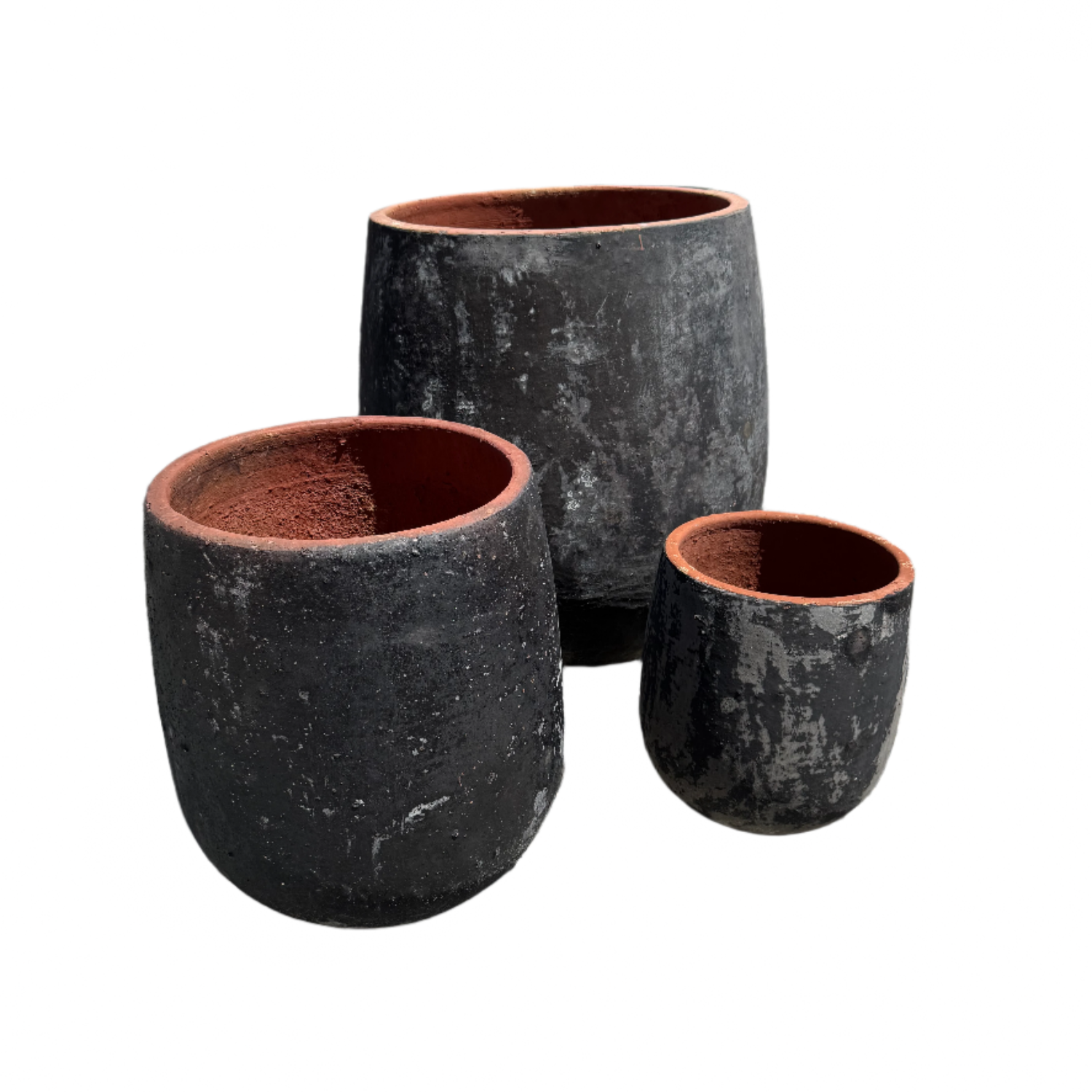 Ancient Black Jam Pots S3 – Venice Street Living