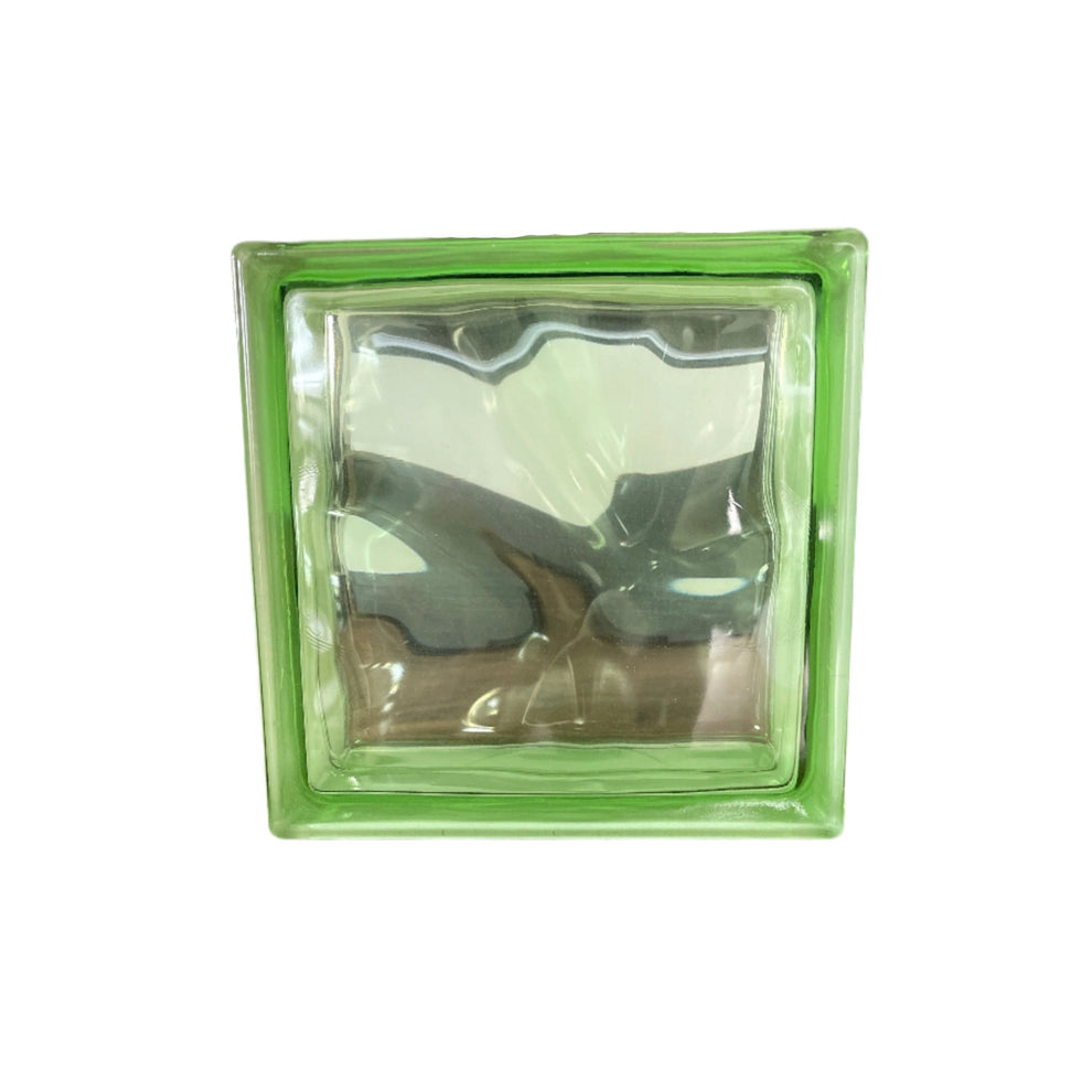 Cloudy Green Glass Blocks – Venice Street Living